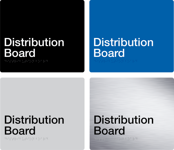 Distribution Board Braille Signs – Tim The Sign Man